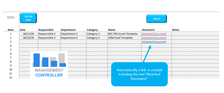 Documents Management Free Excel Template M1 – Organize and Track Your ...
